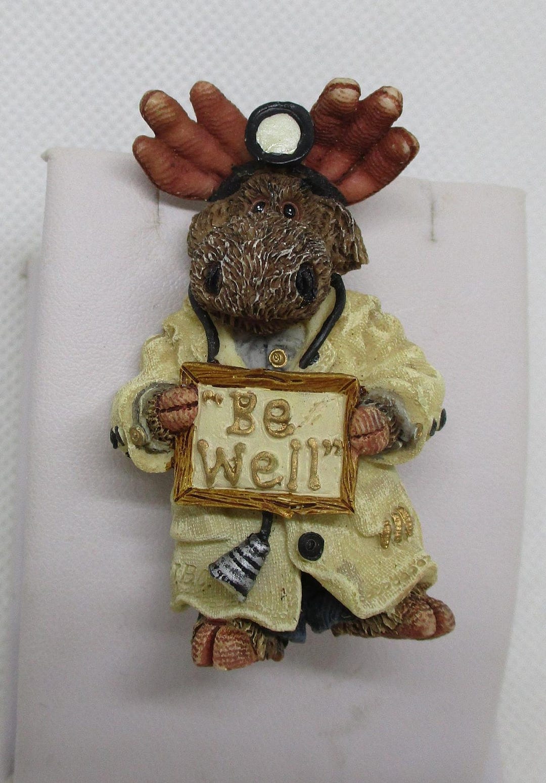 Vintage Boyd's Resin Moose Doctor Brooch - Be Well - Etsy