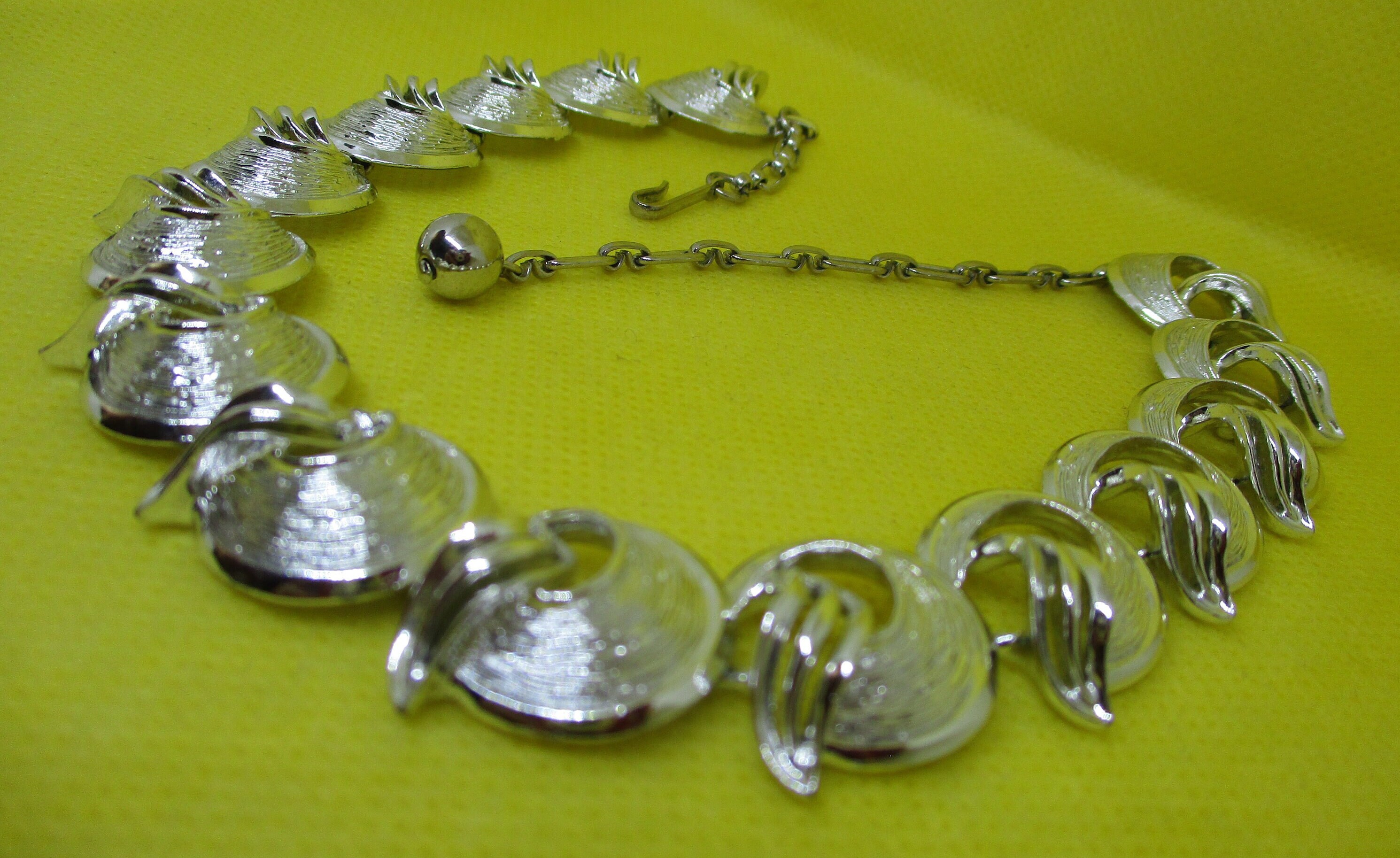 NEVER WORN CORO Necklace Coro Silver Tone Metal Open Textured - Etsy