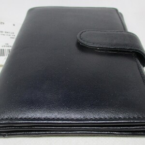 LODIS LOS ANGELES Wallet Unisex Genuine Black Leather Tri-fold Wallet ...