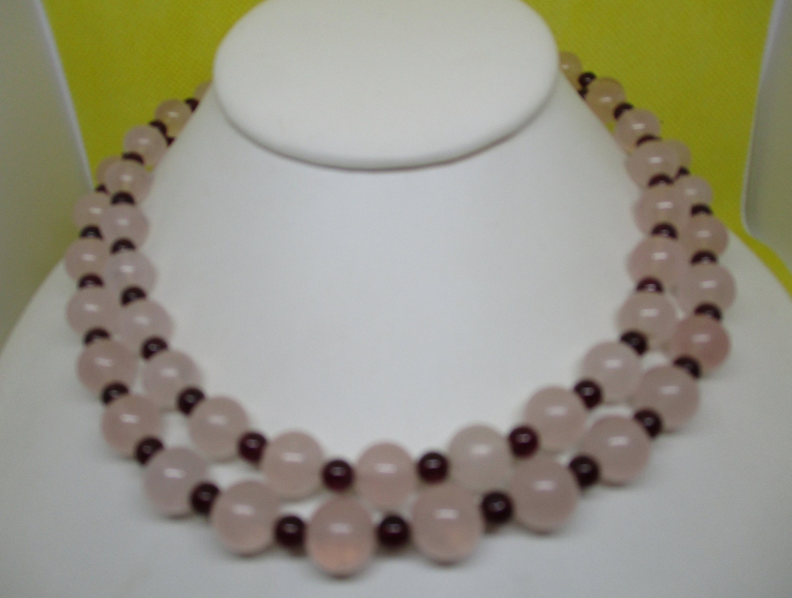 Genuine Carnelian & Rose Quartz Gemstone Beaded Necklace - Etsy