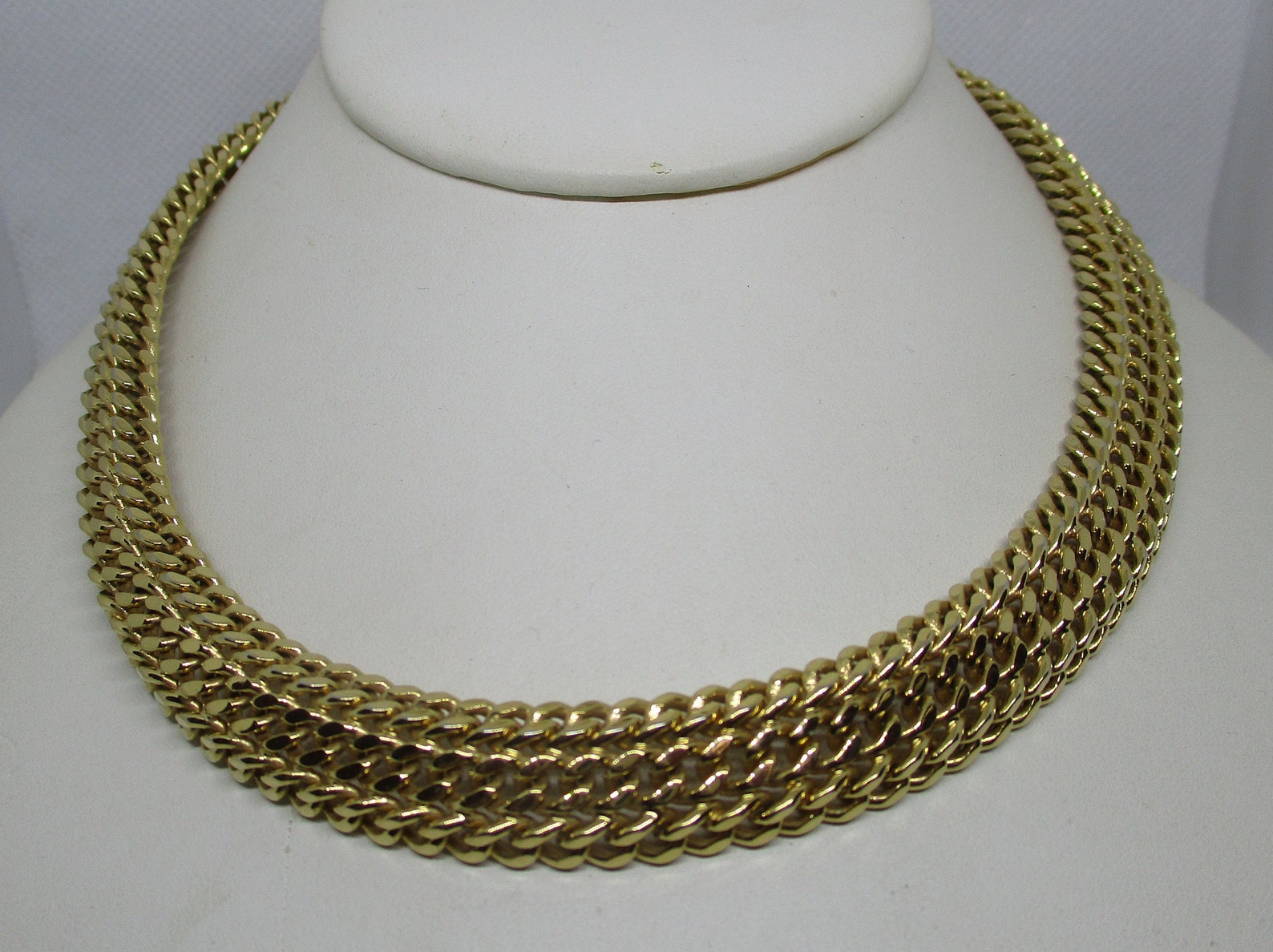Monet Heavy Gold Tone Chain Necklace Monet Gold Tone Metal - Etsy