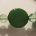 BAKELITE NECKLACE Green Bakelite Flat Disc Beads, Green Sparkle Ribbed ...