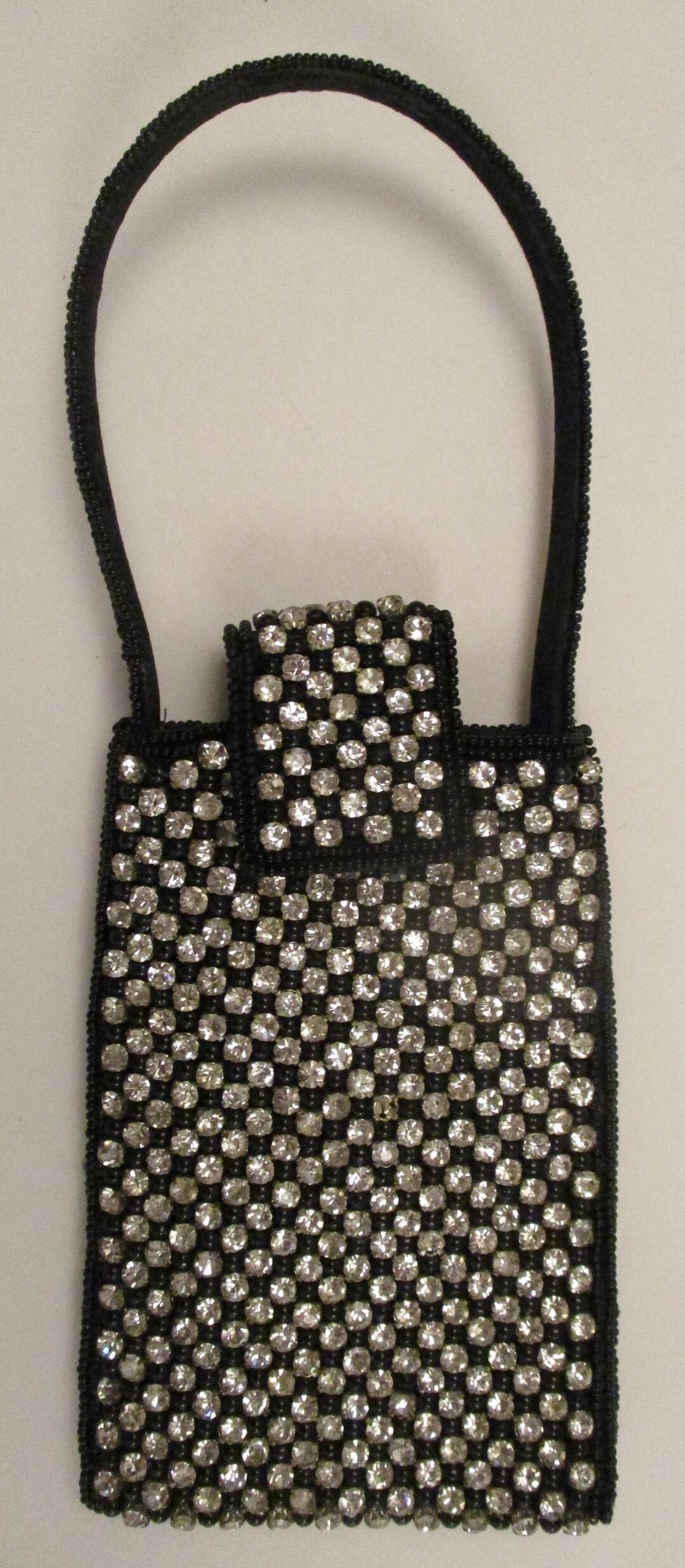 Rhinestone Seed Beaded Wristlet: Women's Wallet, Eyeglass/sunglass Case ...