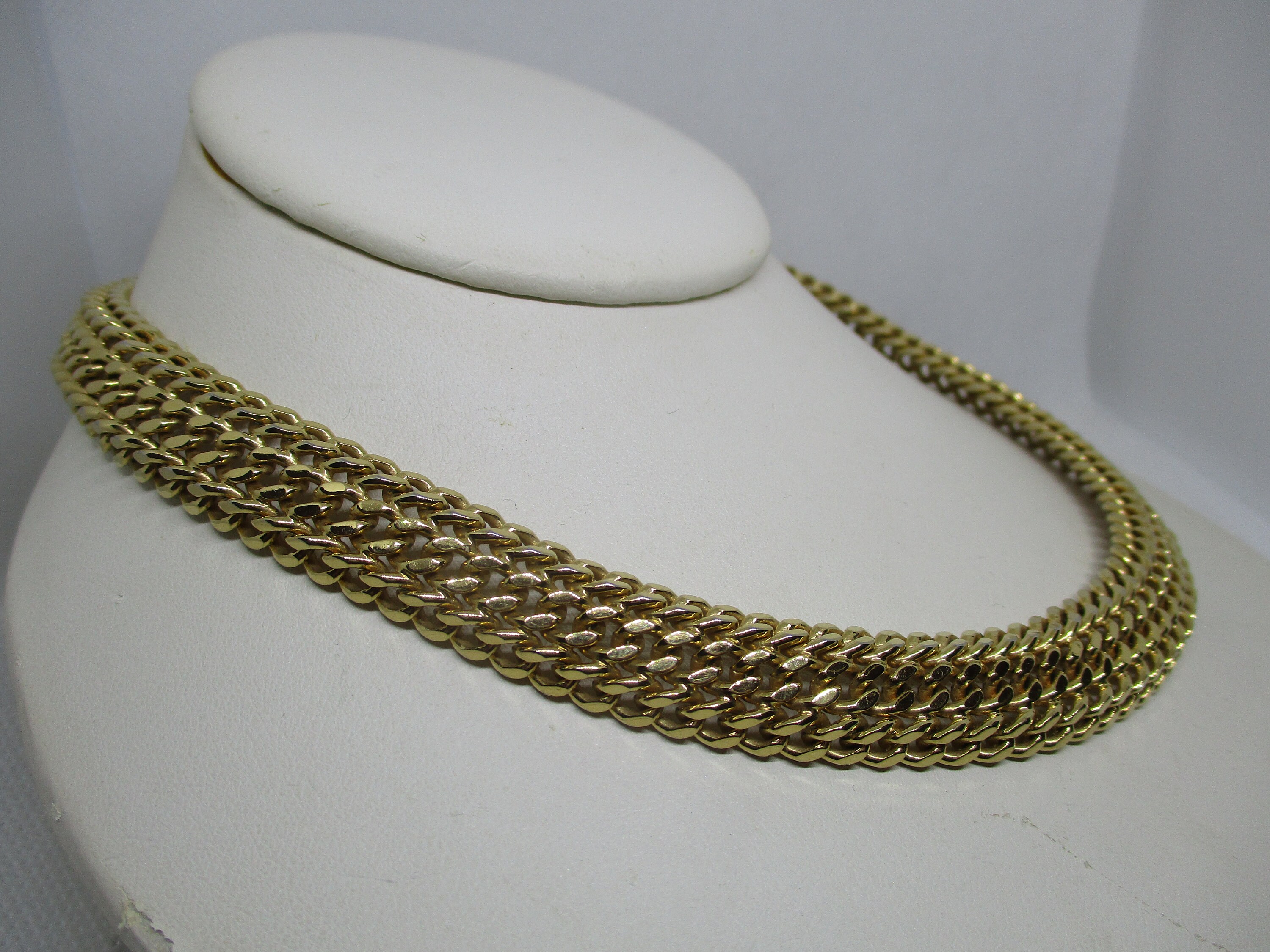 Monet Heavy Gold Tone Chain Necklace Monet Gold Tone Metal - Etsy