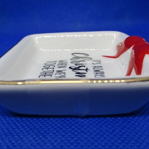 Ring Holder GRASSLANDS ROAD Newly Weds Trinket Tray Couples Christmas Ring Holder Engagement ...