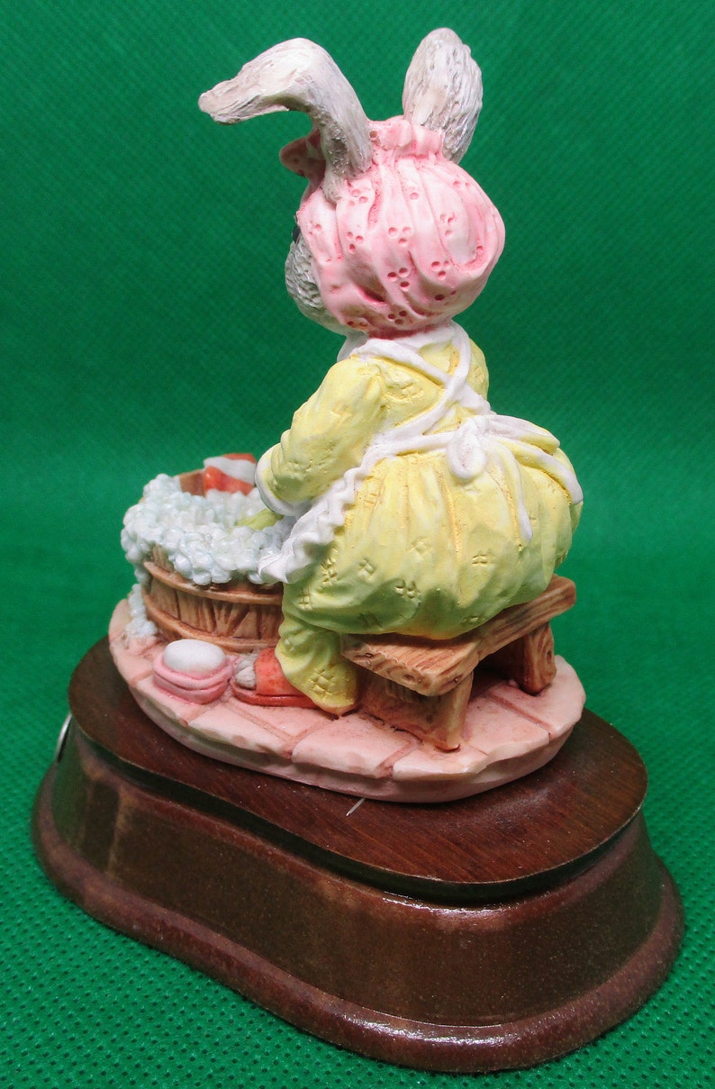 Rebecca Rabbit Figurine Little Nook Village by Leonardo - Etsy