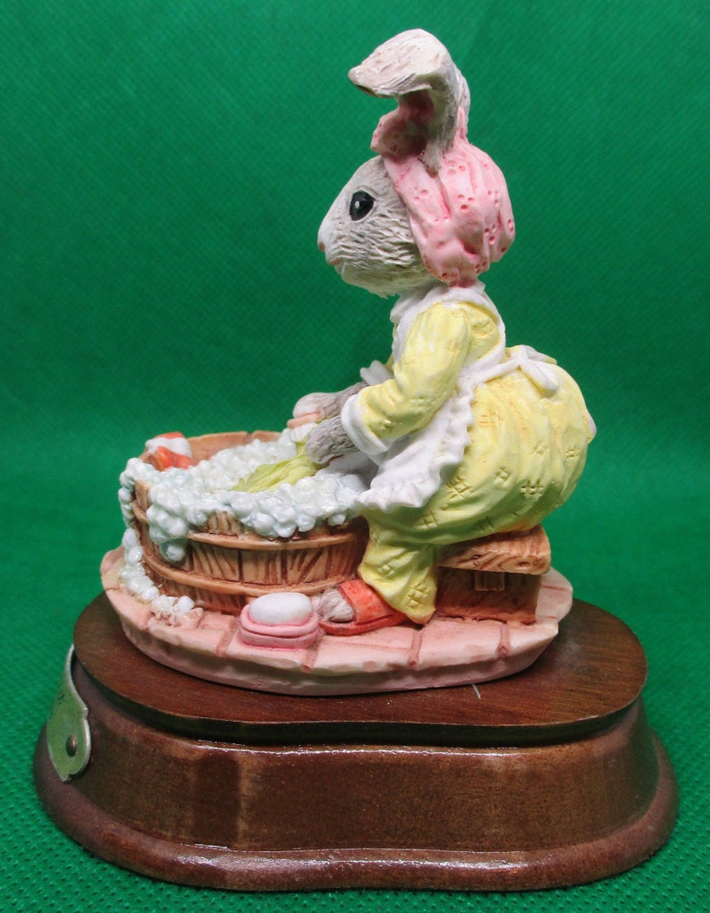 Rebecca Rabbit Figurine Little Nook Village by Leonardo - Etsy