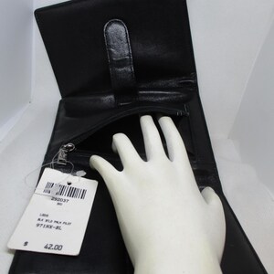 LODIS LOS ANGELES Wallet Unisex Genuine Black Leather Tri-fold Wallet ...