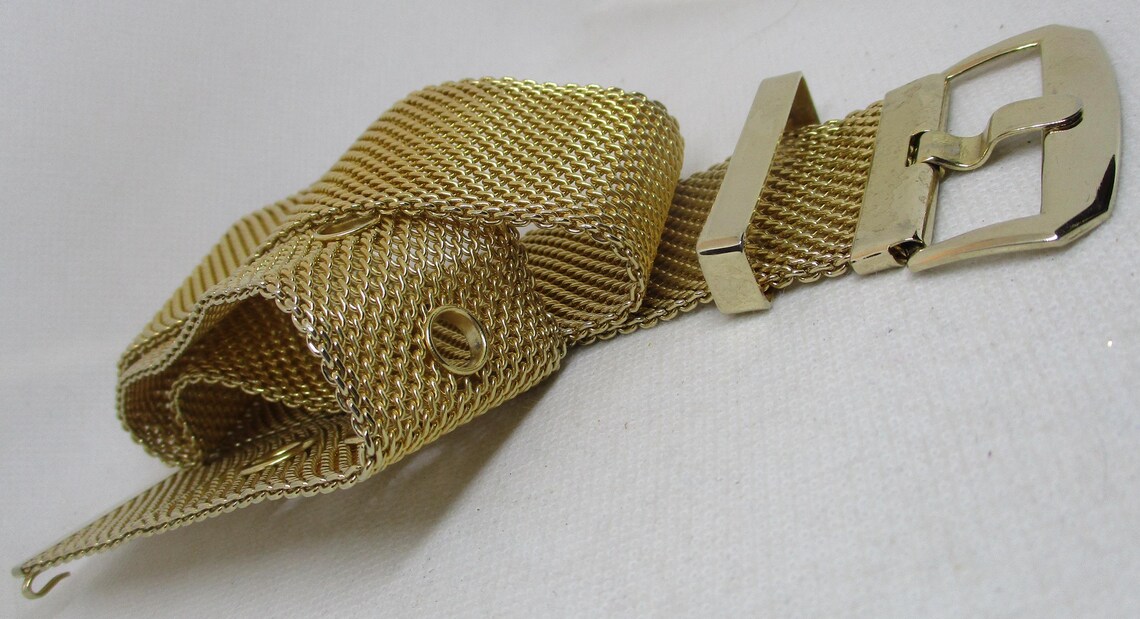 Vintage Gold Tone Metal Mesh Belt Gold Tone Belt Gold Tone Metal Mesh ...