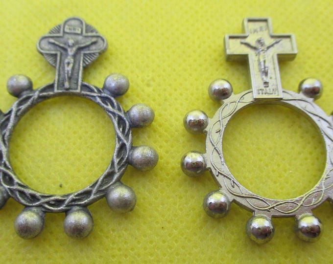 Finger Rosary Pocket Rosary Double Sided Rosary Choose No 1 Crucifix ...