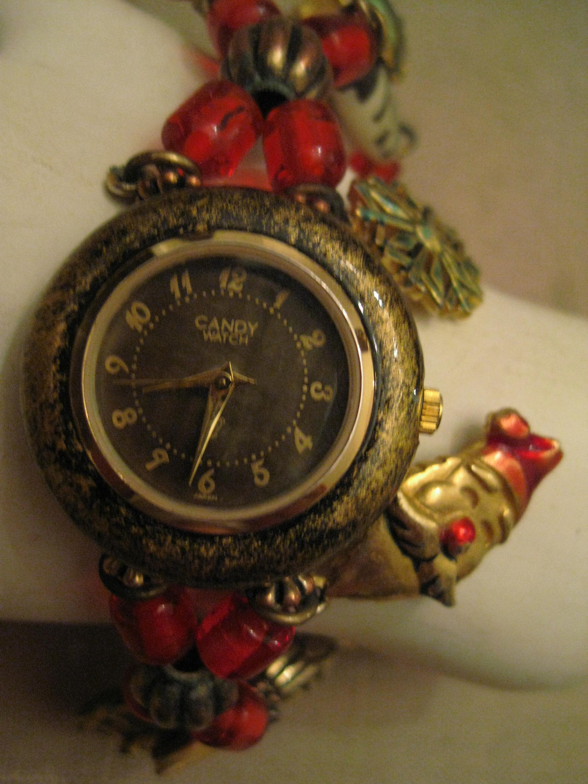RARE BONETTO Candy Watch Christmas Signed JJ Enamel Charm - Etsy