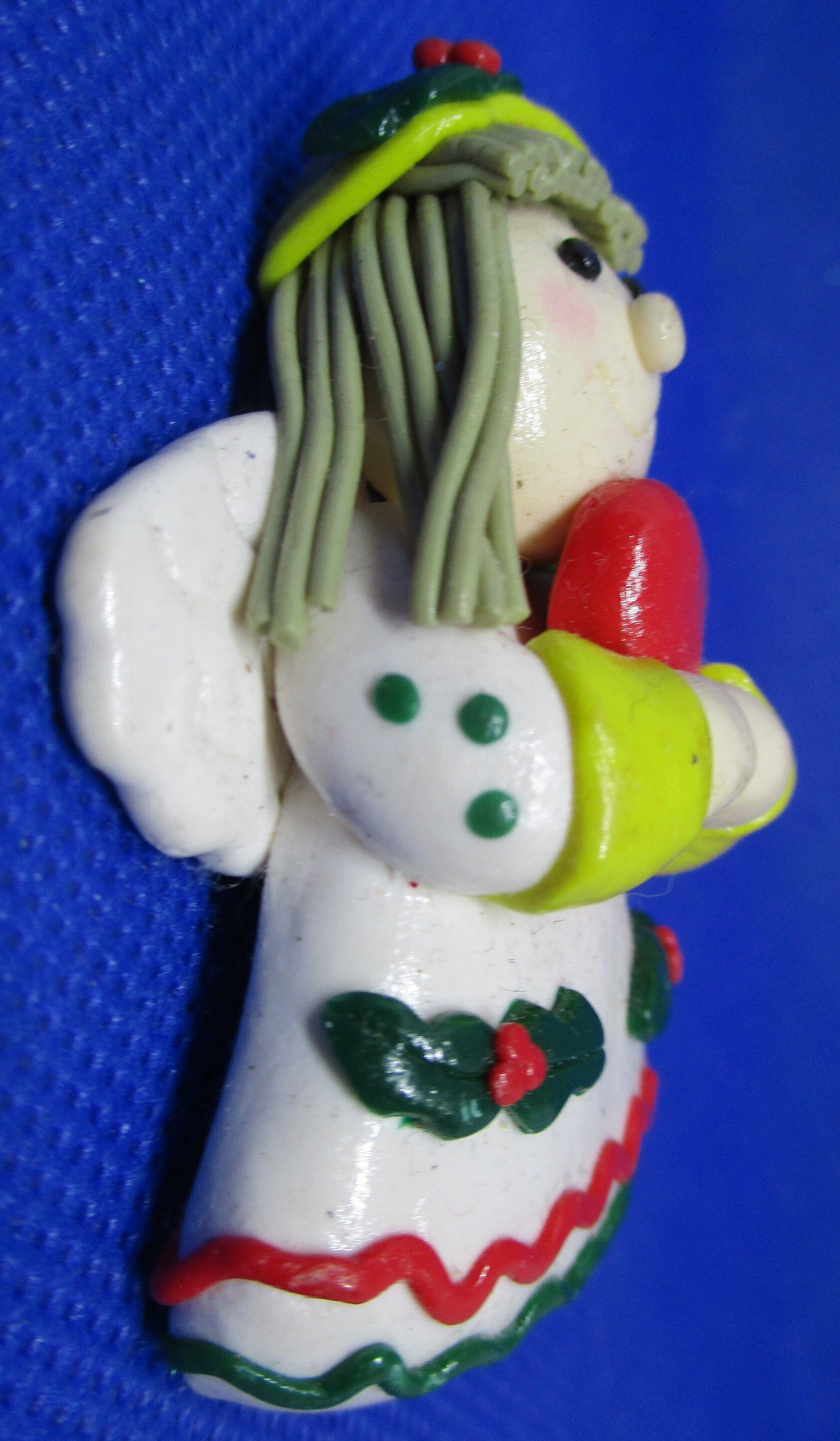 Handcrafted Polymer Clay 3 D Angel Brooch Artists Polymer Clay ...