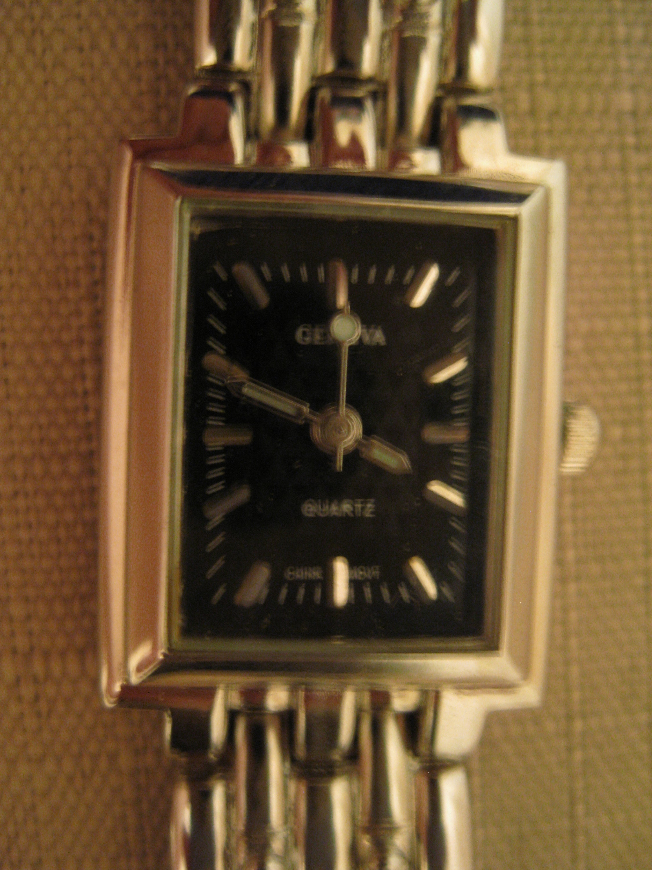 GENEVA Women's Watch Glow in the Dark Silver Tone - Etsy