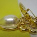 Large Vintage Napier Moving Dangle Faux Pearl Gold Tone Metal - Etsy