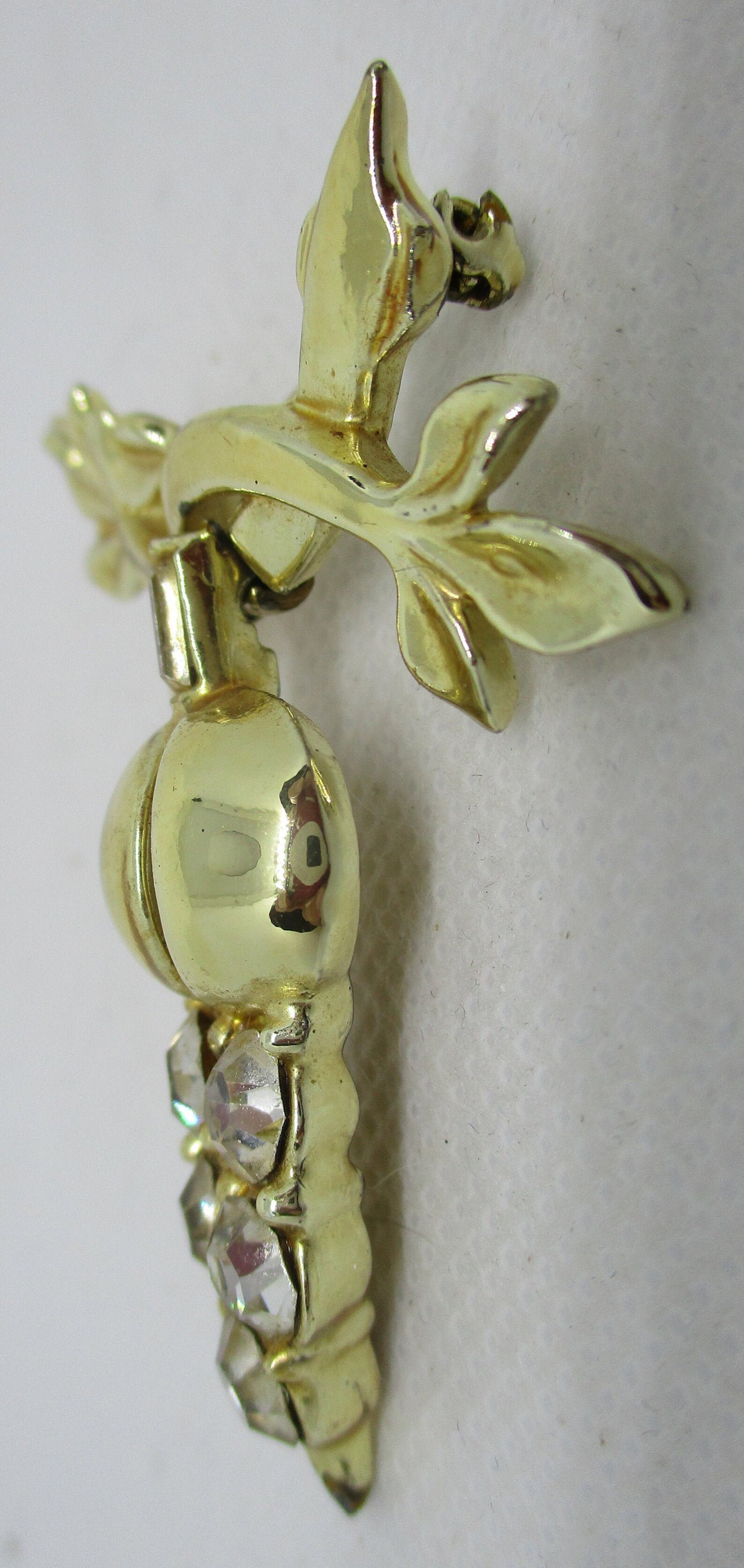 MOVING RHINESTONE ACORN Brooch Oak Tree Leaves Brooch Autumn - Etsy