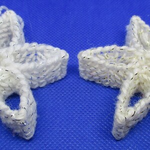 4 HANDMADE Decoration Plastic Canvas Cross Stitch Flower Star ...