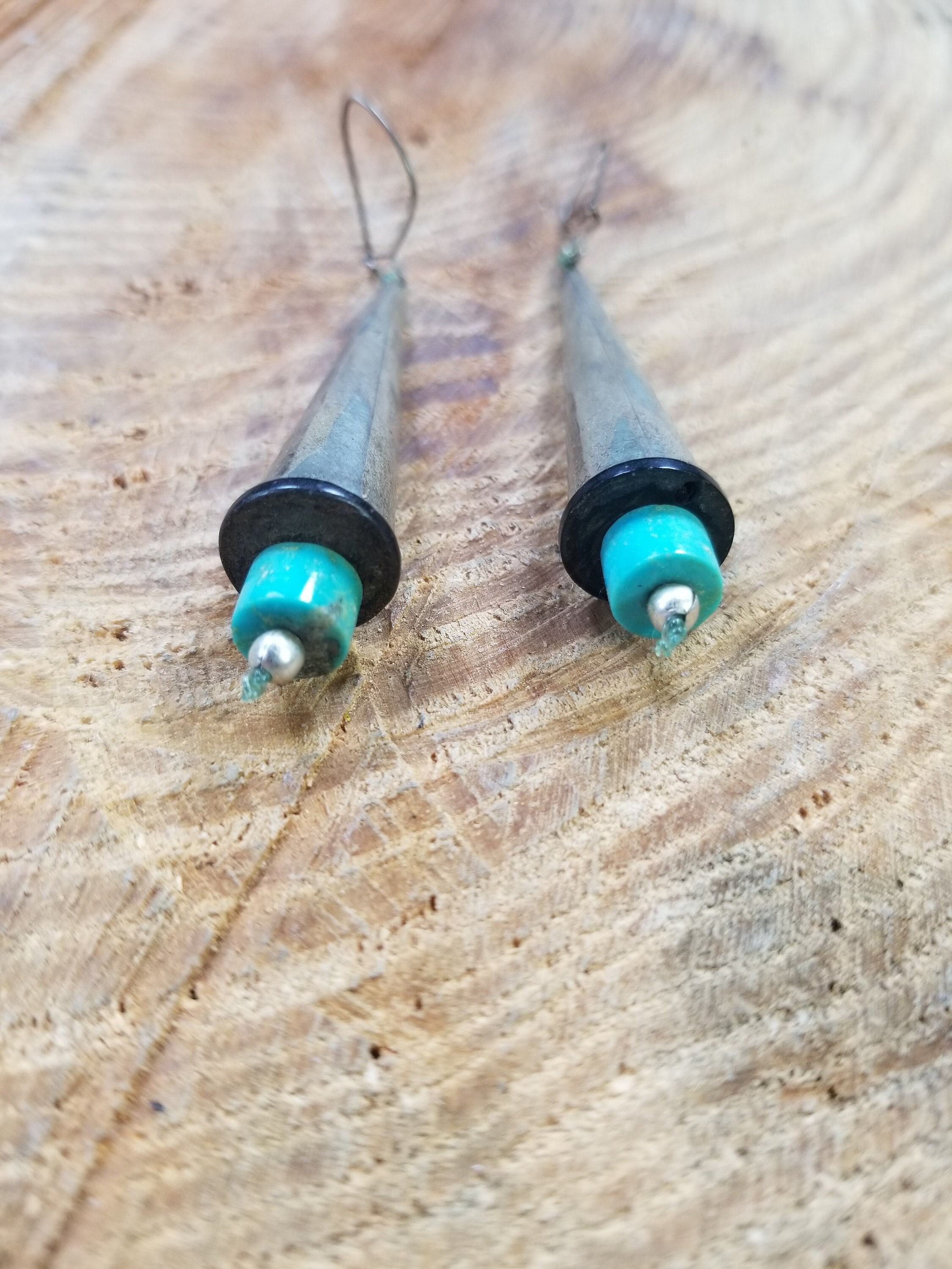 Hand Tooled Native American Navajo Conical Turquoise Bead - Etsy