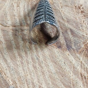 Sterling Silver Claw Shaped Finger Tip Ring Size 3 Adjustable - Etsy