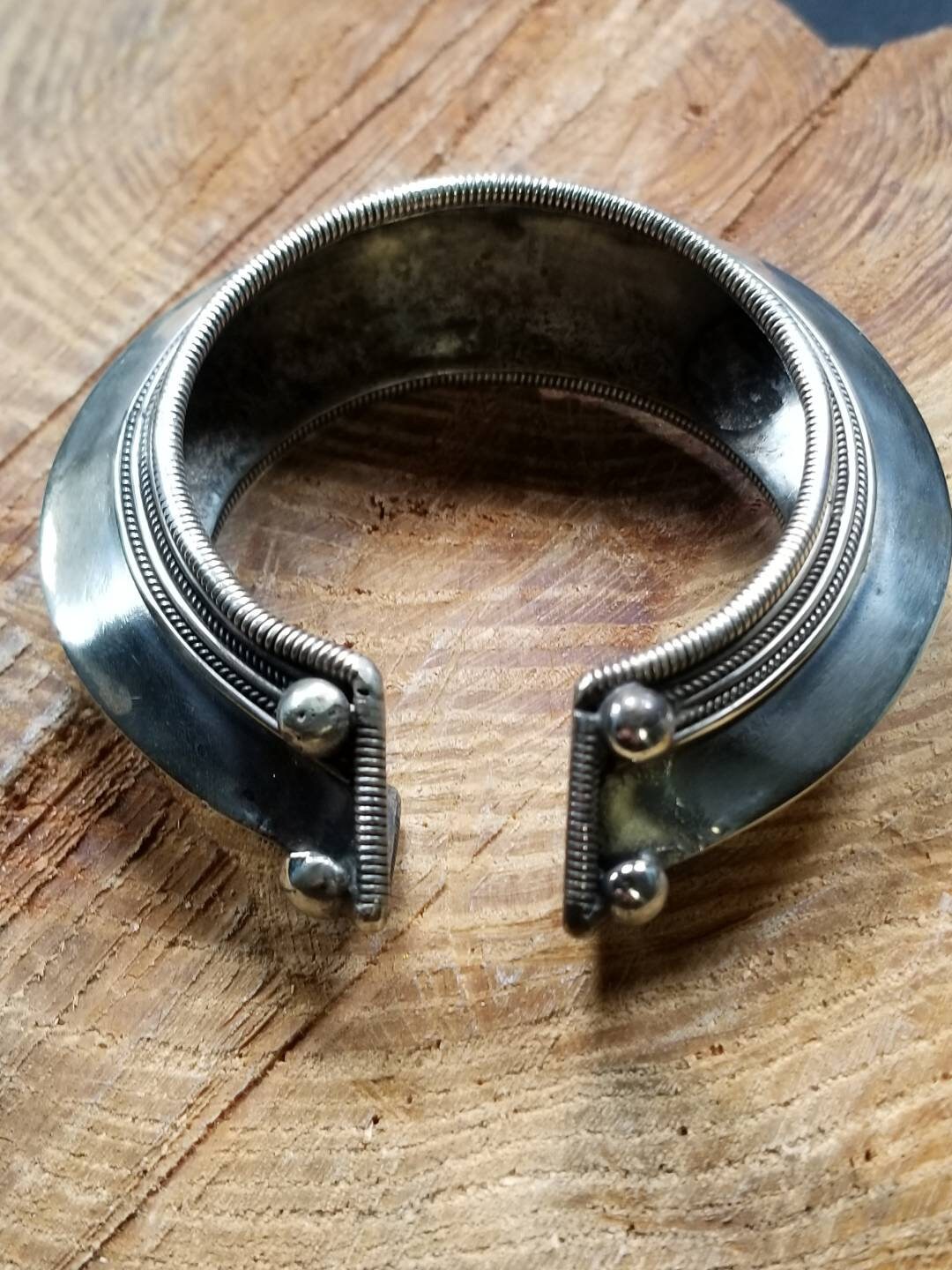 Tribal Hmong Miao Disc Silver Cuff Bracelet 6.5 - Etsy