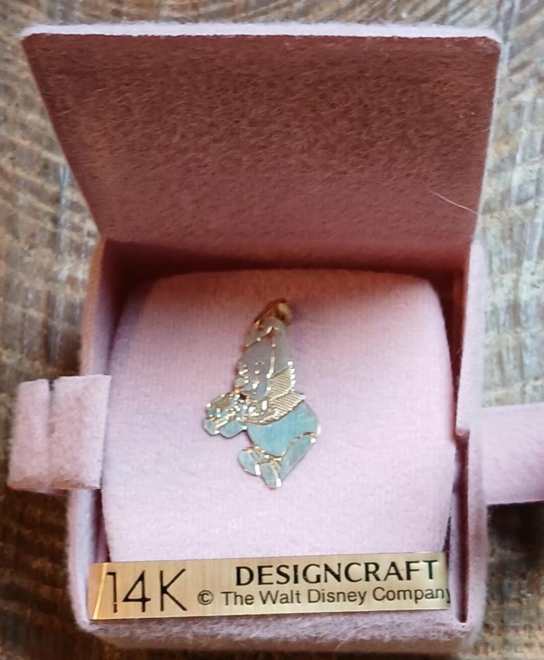 Walt Disney Company 14K Gold Poo Bear Winnie the Poo Pendant New Old ...