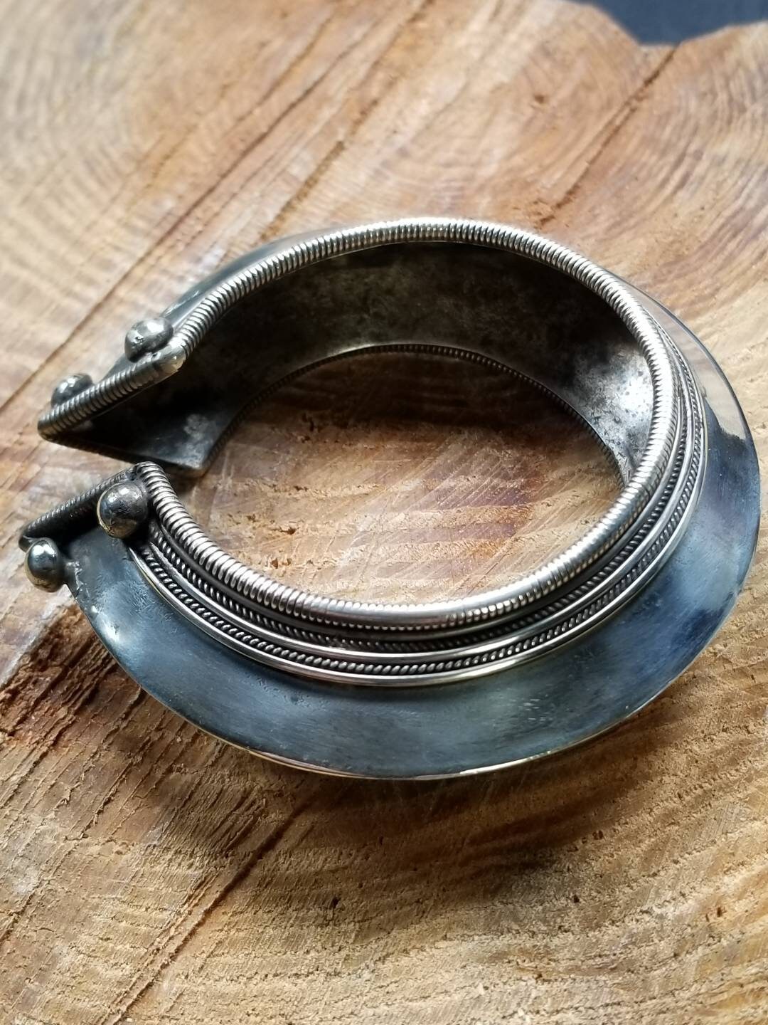 Tribal Hmong Miao Disc Silver Cuff Bracelet 6.5 - Etsy