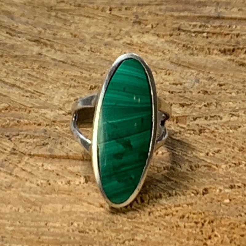 Malachite Rings - Etsy