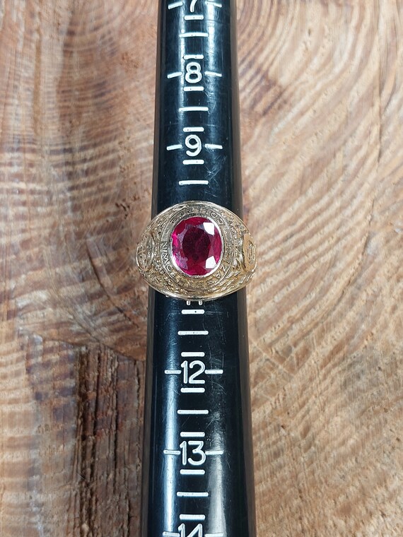 Elizabethtown College 1955 Class Ring Size 10.5 10k G… - Gem