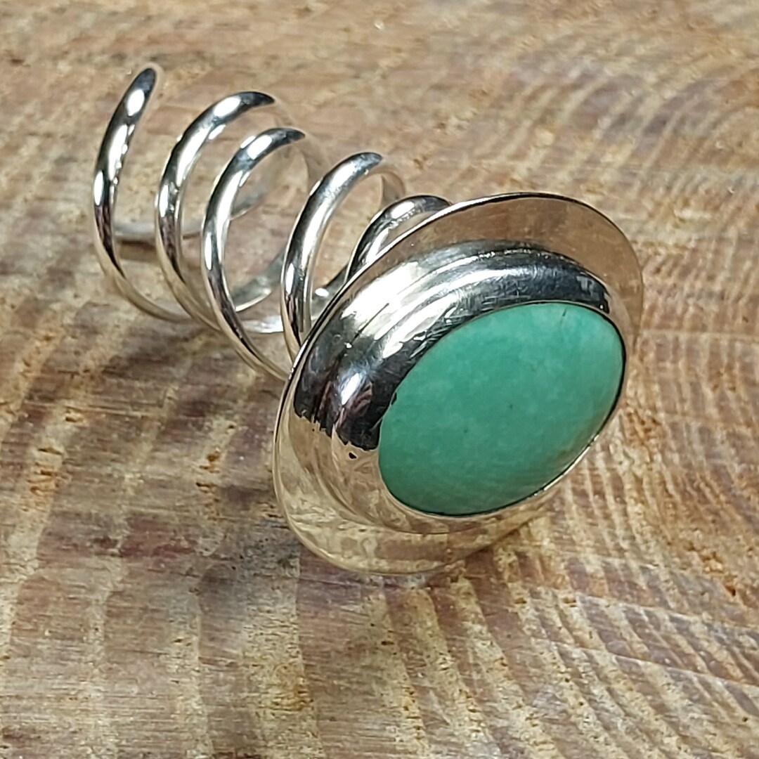 Sterling Silver Turquoise Hair Screw Braid Button Mikemade - Etsy