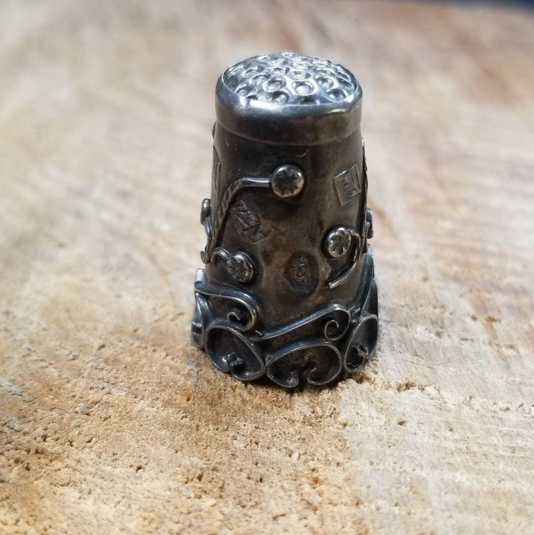 Sterling Silver Art Nouveau Thimble 925 Silver Mexico - Etsy
