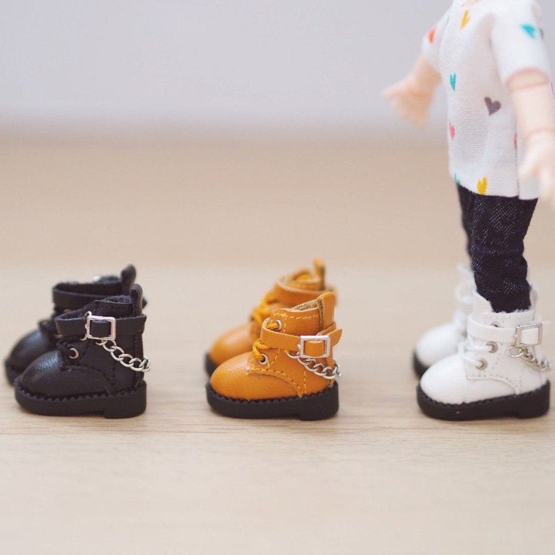 Leather Chained Boots for Nendoroid Doll Obitsu 11 Clothes - Etsy