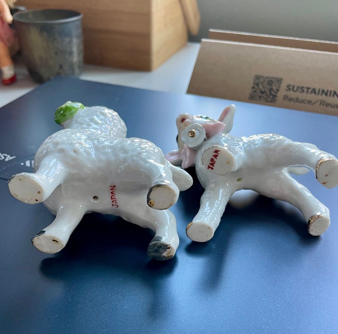 Vintage Adorable Porcelain RAM AND LAMB Duo, Circa 1950's - Etsy