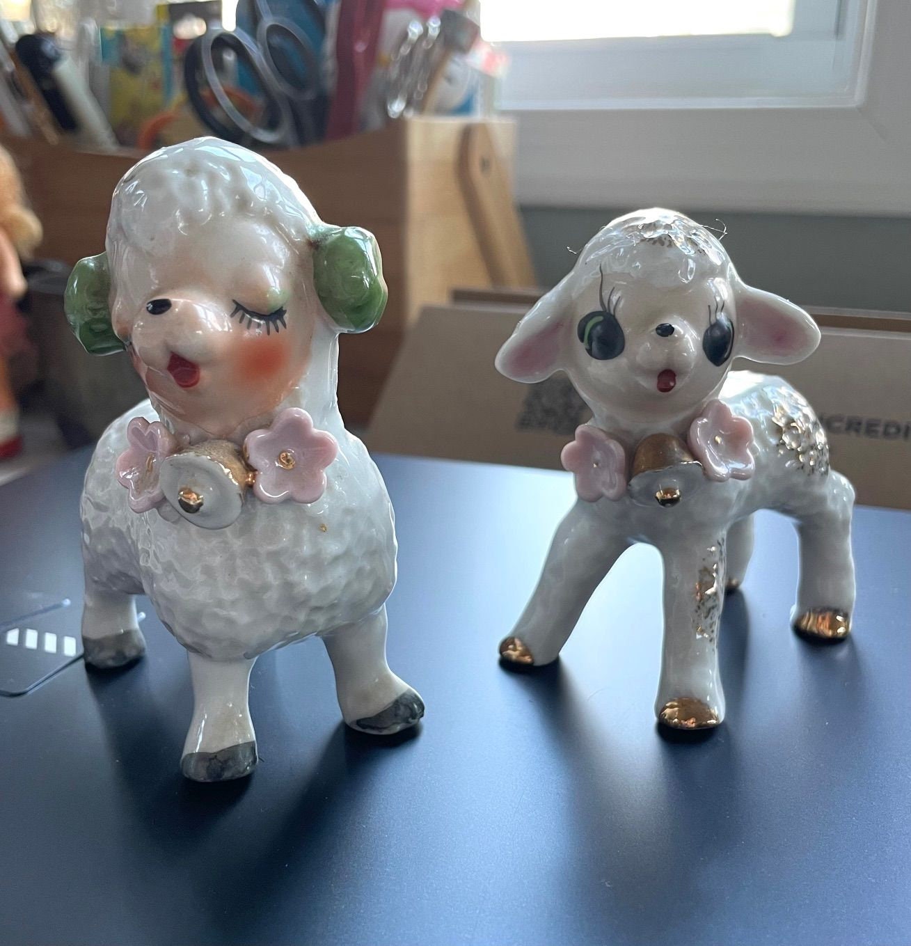 Vintage Adorable Porcelain RAM AND LAMB Duo, Circa 1950's - Etsy