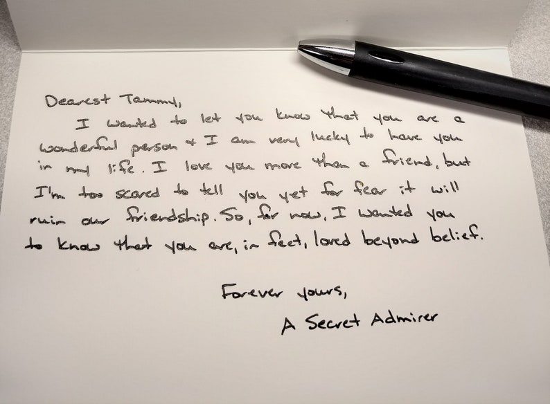Anonymous Letters/notes Sent to Anyone! Pick Your Words, Theme and ...