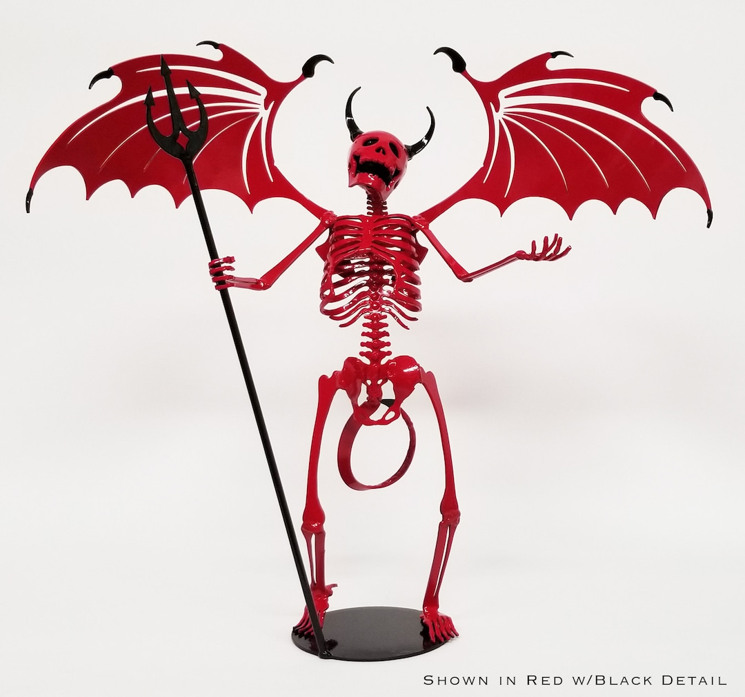 Devil Skeleton - Etsy