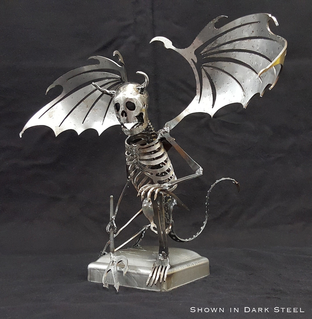 Crouching Devil Skeleton - Etsy