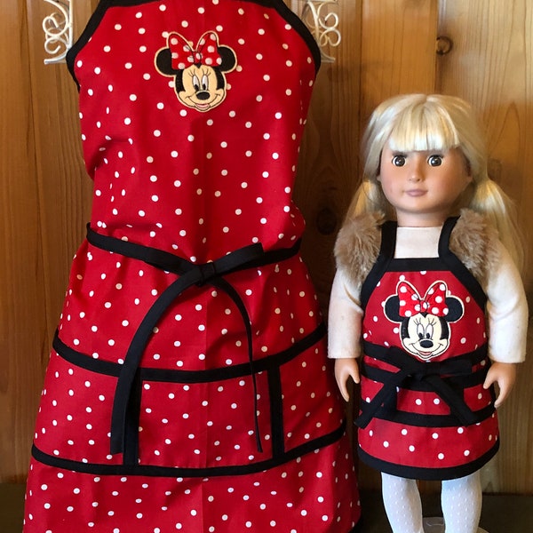 Minnie Mouse Apron - Etsy