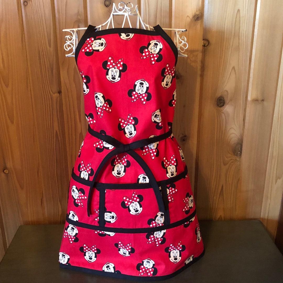 Girls Minnie Mouse Apron - Etsy