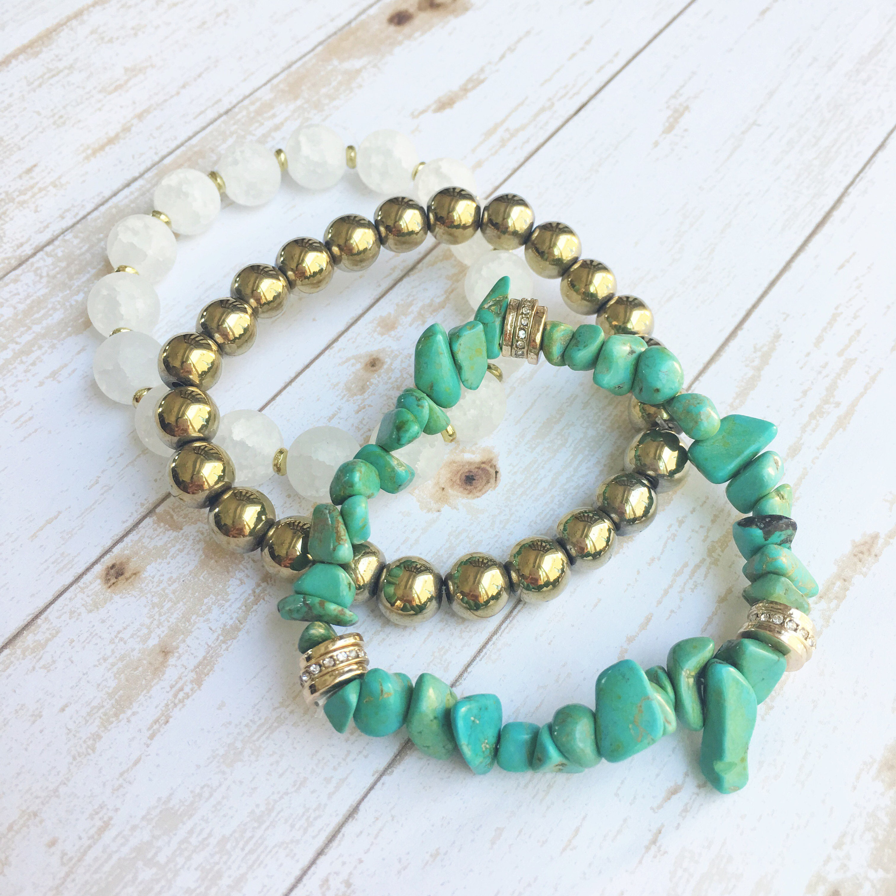 Stone Chip Bracelets