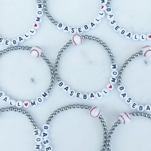 Custom Baseball Bracelet | Personalized Baseball Bracelet | Baseball ...
