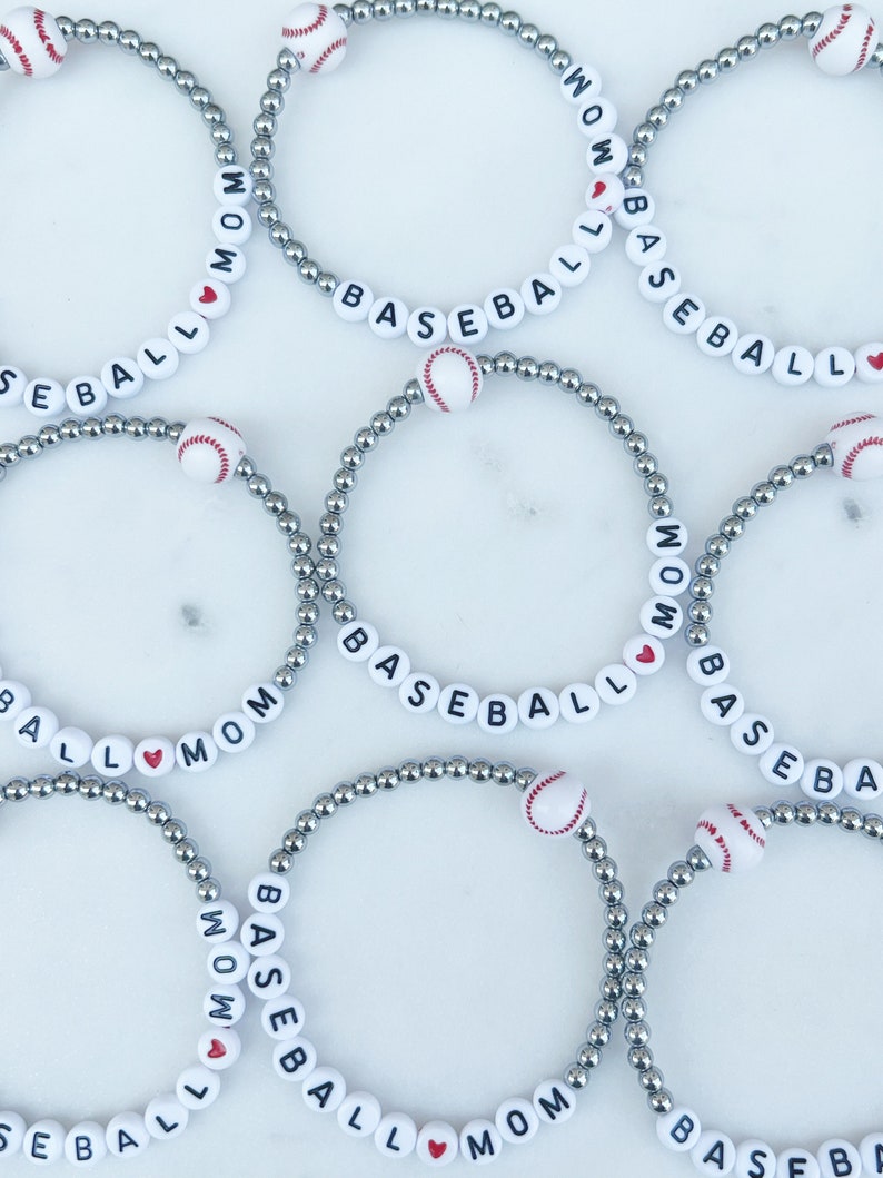 Custom Baseball Bracelet | Personalized Baseball Bracelet | Baseball ...