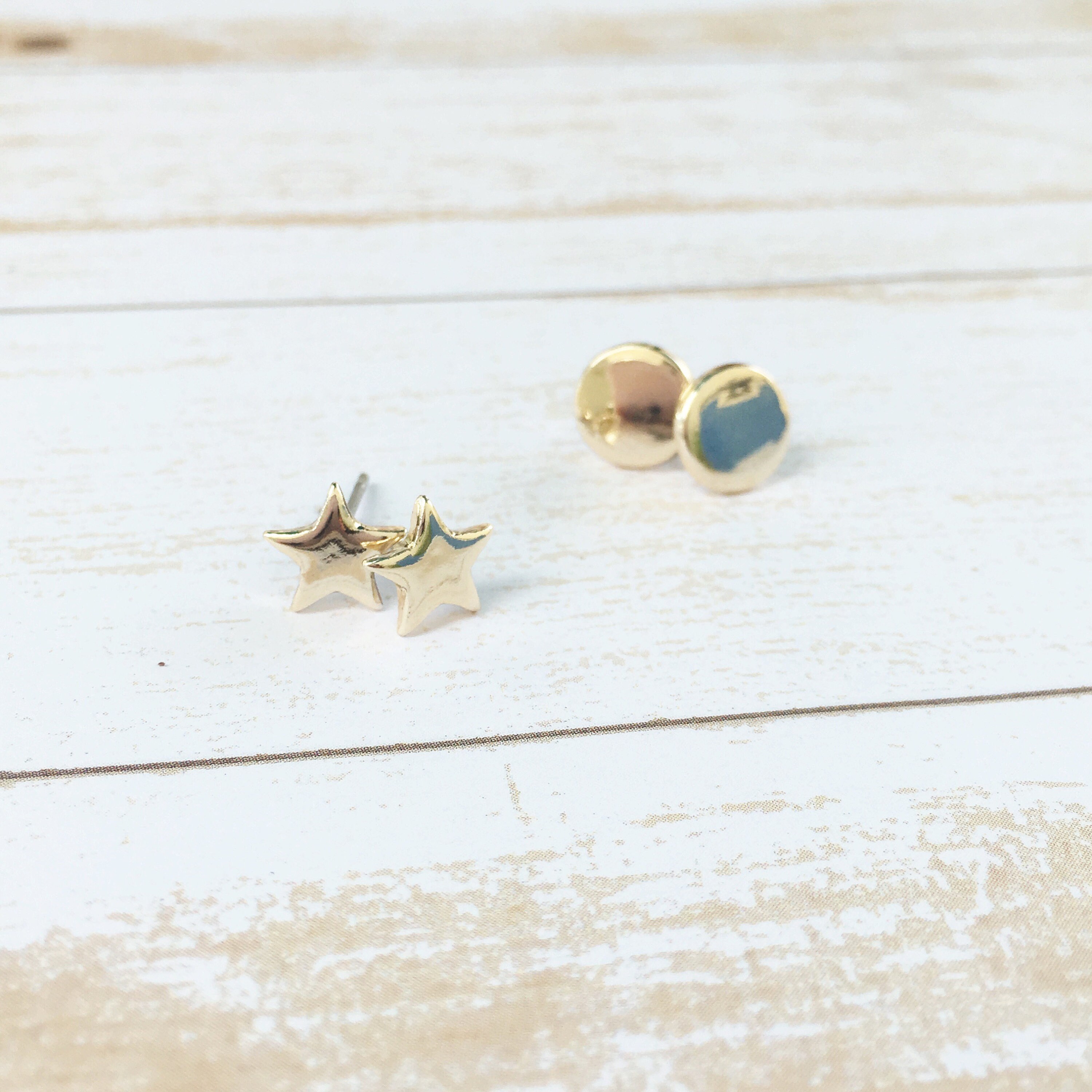 Shiny Star Stud Earrings