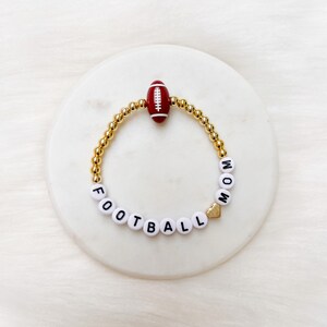 Custom Football Bracelet | Personalized Football Bracelet Set ...