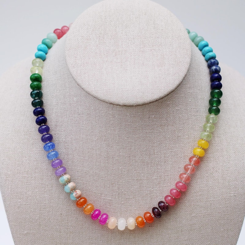 Beaded Anthro Necklace - Etsy