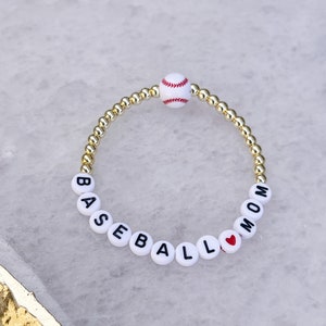 Custom Baseball Bracelet | Personalized Baseball Bracelet | Baseball ...
