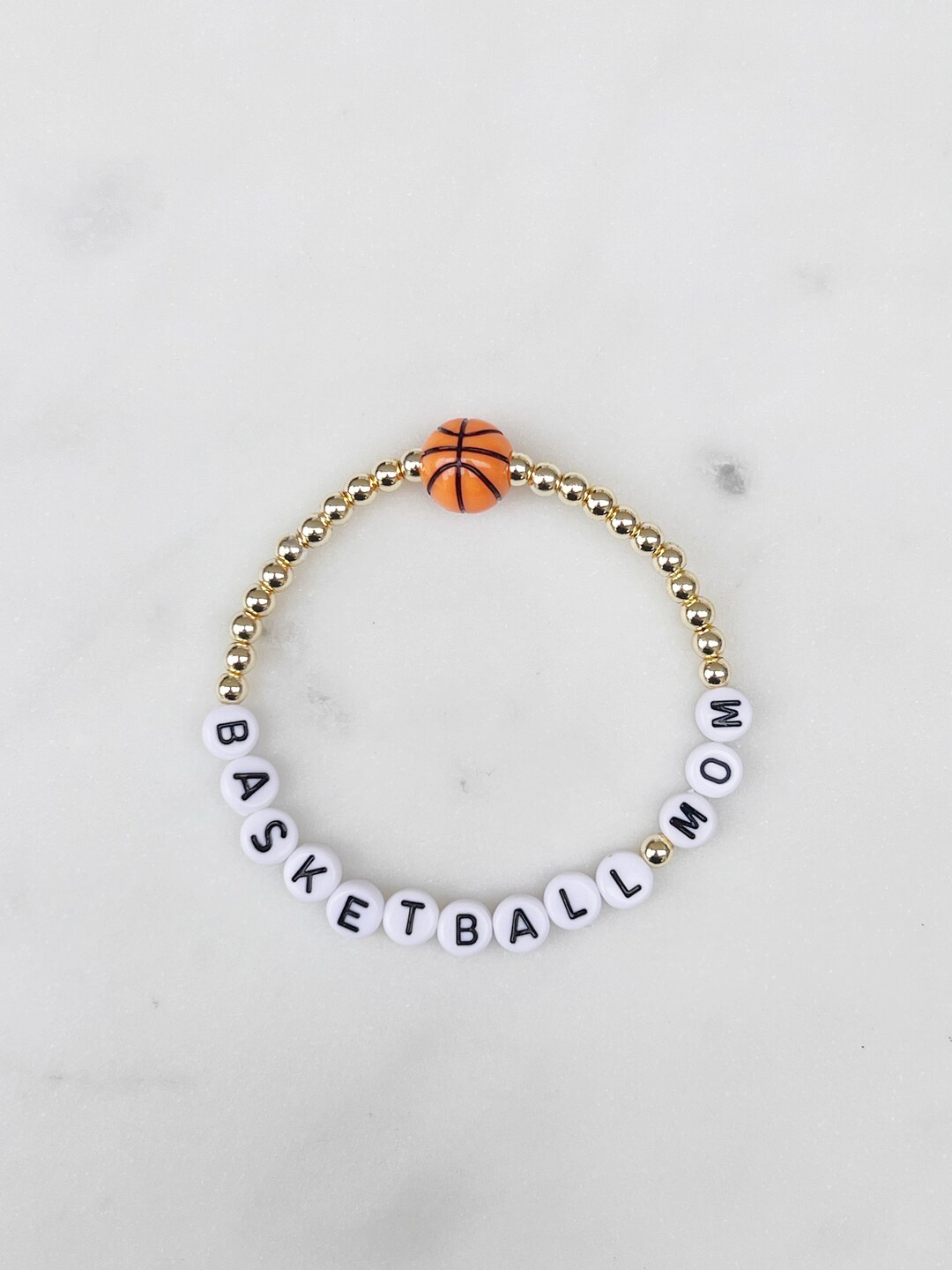 Custom Basketball Bracelet Personalized Basketball Bracelet Set ...