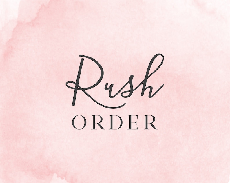Rush Shipping Add On - Etsy