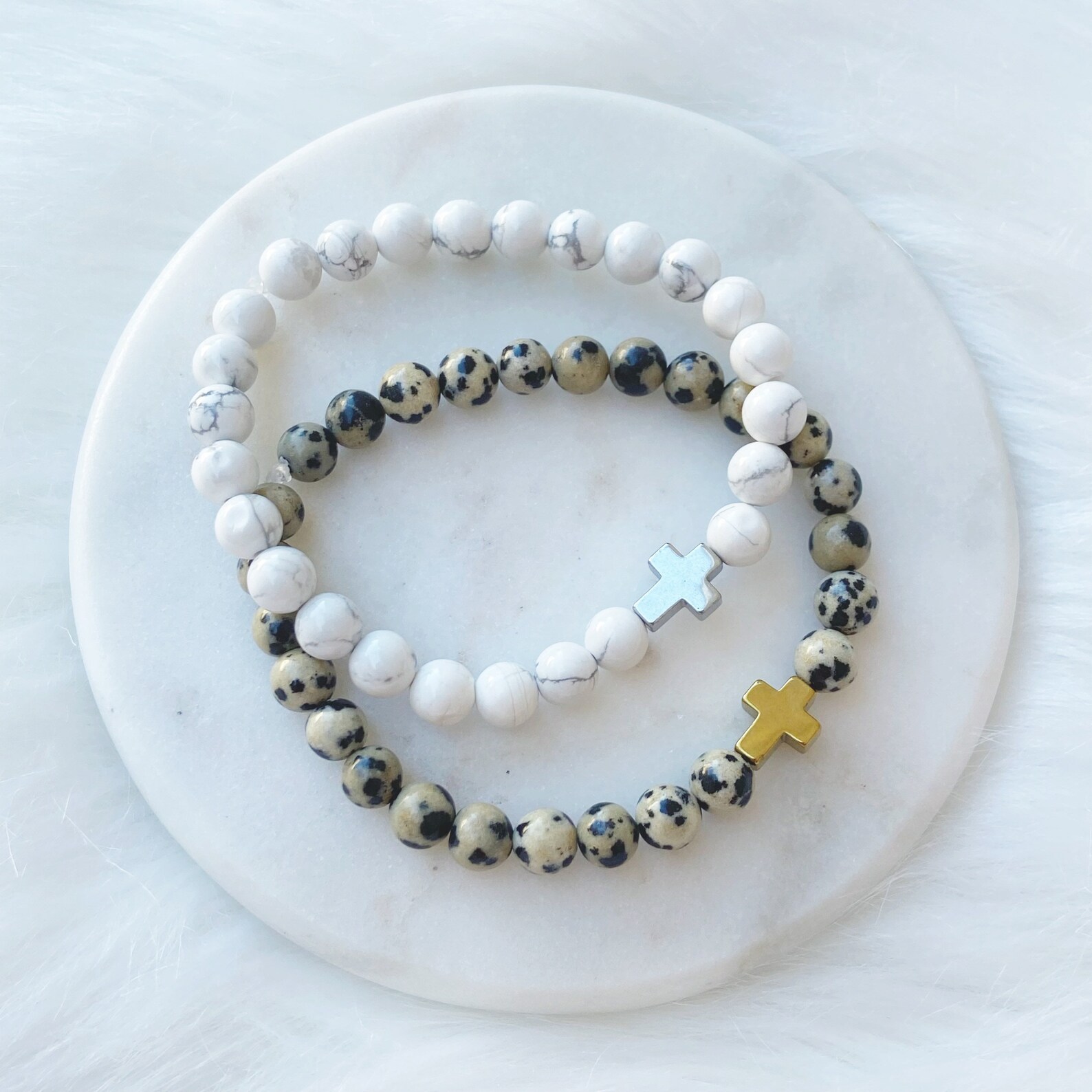 Metal Cross Beaded Bracelet by Sarahndipity Jewelry Beaded - Etsy