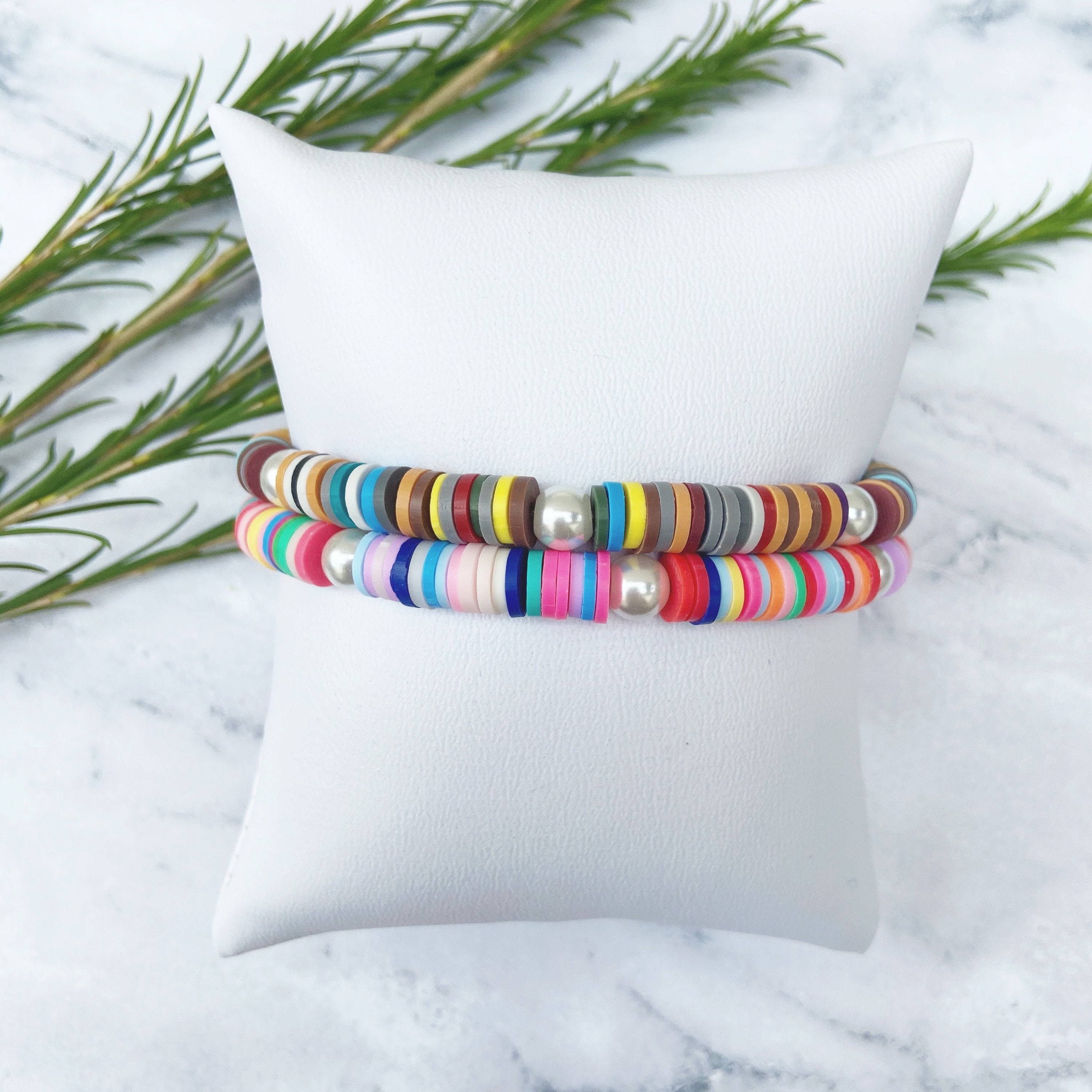 Pearl Disc Bracelets