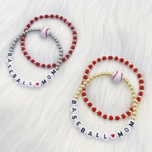 Custom Baseball Bracelet | Personalized Baseball Bracelet | Baseball ...