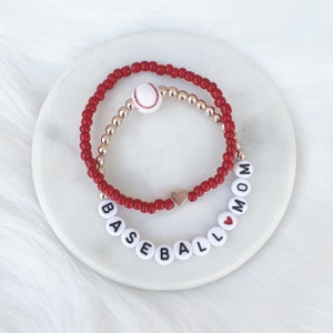 Custom Baseball Bracelet Personalized Baseball Bracelet Baseball Gift ...